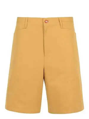 Casablanca Bermuda Shorts With Logo Detail - Cream
