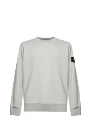 Stone Island Organic Cotton Fleece Sweatshirt - Multicolor