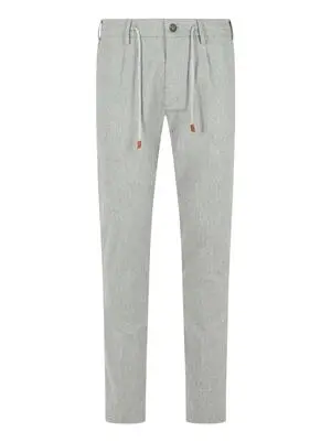 Eleventy Wool Blend Trousers Gray