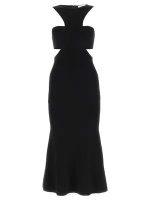 Alexander McQueen Viscose Blend Dress - Black