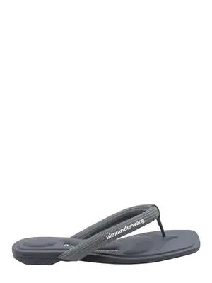Alexander Wang Alexander Wang Jenna Tubular Flat Thong Sandals Gray