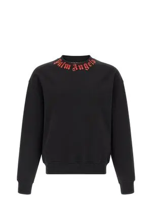 Palm Angels Palm Angels Neck Logo Sweatshirt Black