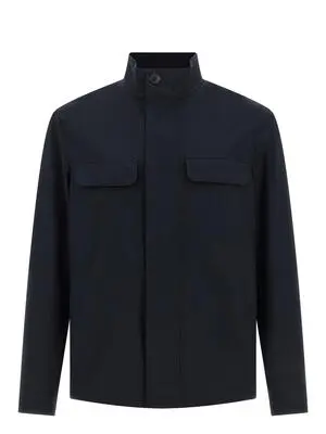 Zegna Notte Oasi Microfiber Jacket - Blue