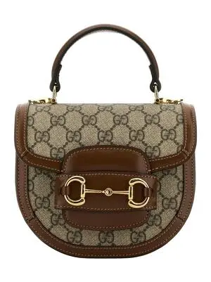 Gucci Gg Supreme Fabric Mini Horsebit 1955 Handbag - Multicolor