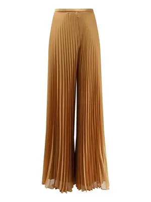 Max Mara MAX MARA Pleated Wide Leg Trousers Multicolor