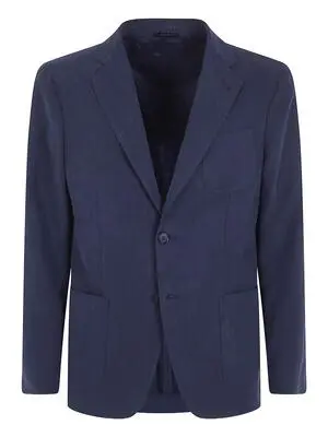 Giorgio Armani Linen Blazer - Blue