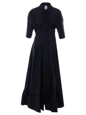 Max Mara Cotton Poplin Dress - Black