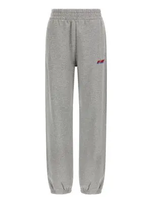 Off-White Joggers With Logo Embroidery - Gray