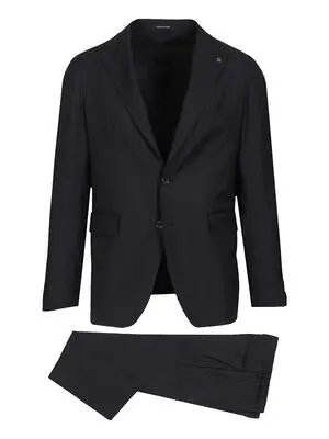 Tagliatore Montecarlo Pinstriped Suit - Blue