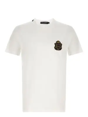 Dolce & Gabbana Heraldic Patch T-shirt - White