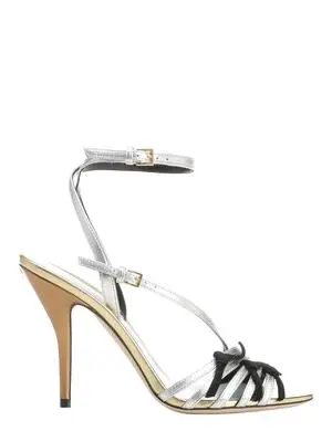 Valentino Garavani Nodine Knotted Strap Sandals - Silver