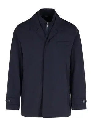 FAY Navy Polyamide Jacket - Blue
