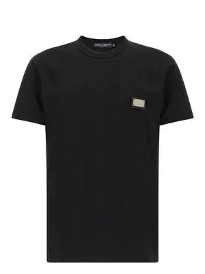 Dolce & Gabbana Logo Plate T-shirt - Black