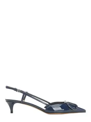 Valentino Garavani Vlogo Signature Slingback Pumps - Blue