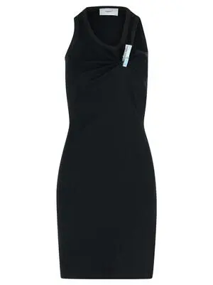 Coperni Clip Cotton Dress - Black