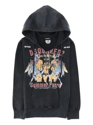 Dsquared2 Printed Cotton Hoodie - Multicolor