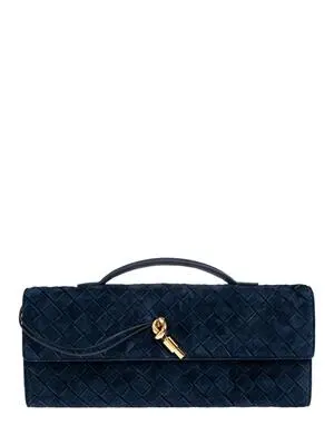 Bottega Veneta Andiamo Clutch Bag - Blue