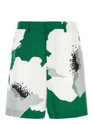Valentino Garavani Printed Cotton Bermuda Shorts - Multicolor