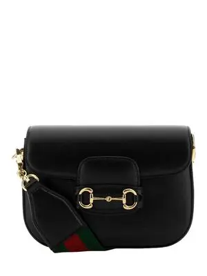 Gucci Leather Mini Horsebit 1955 Crossbody Bag - Black