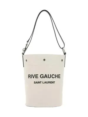Saint Laurent Medium Rive Gauche Bucket Bag - Brown