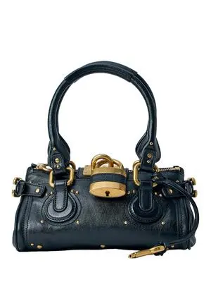 Chloé Small Paddington Chain Shoulder Bag - Black