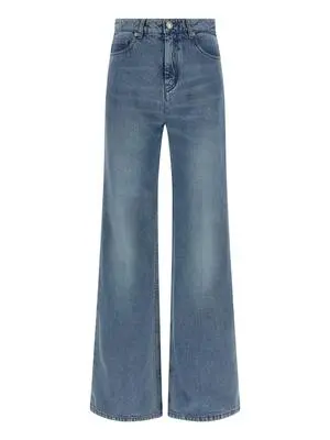 AMI Paris Flared Leg Jeans - Blue