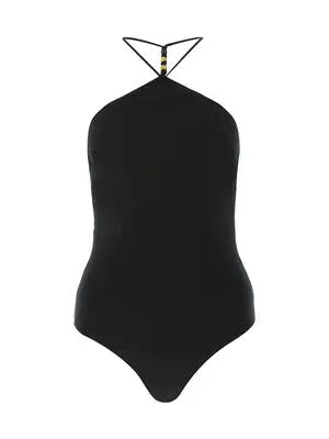 Bottega Veneta Stretch Cashmere Blend Bodysuit - Black