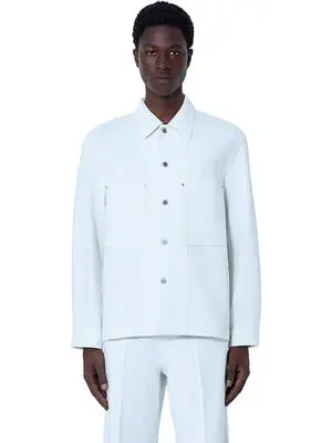 LEMAIRE Cotton Twill Overshirt - White