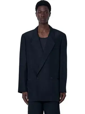 LEMAIRE Double-breasted Tailored Blazer - Black