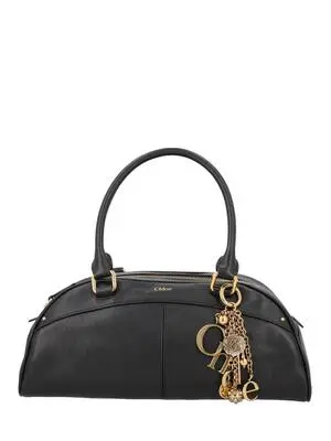 Chloé Leather Bowling Bag - Black