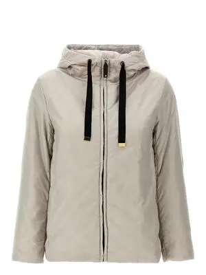 Max Mara Greenh Padded Waterproof Canvas Jacket - Cream