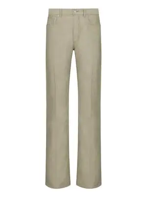 Dior Cotton Flared Trousers - Cream