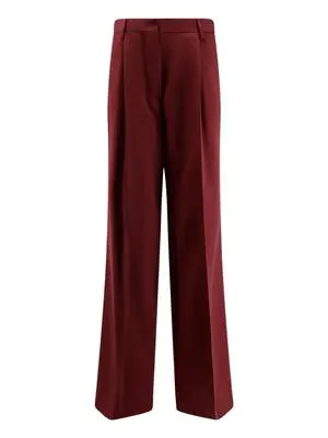 Dries Van Noten DRIES VAN NOTEN Wide Leg Wool Trousers Multicolor