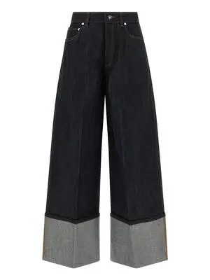 Givenchy Turn Up Jeans - Blue