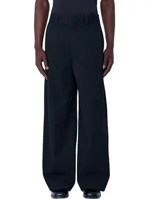 LEMAIRE Lemiare Wide-leg Tailored Trousers - Black