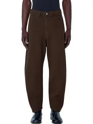 LEMAIRE Wide-leg Denim Trousers - Brown