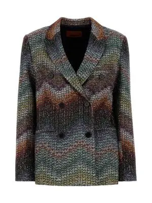 Missoni Embroidered Viscose Blend Blazer - Multicolor