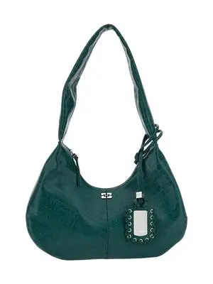 GANNI Crocodile Effect Shoulder Bag - Multicolor