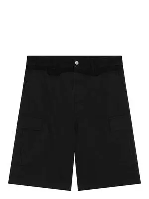 MAISON MARGIELA Wool Blend Cargo Bermuda Shorts - Black