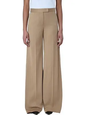 Max Mara High Rise Wide-leg Tailored Trousers - Multicolor