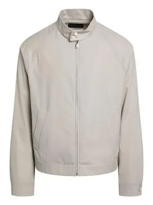 Prada Cotton Zip-up Jacket - Cream