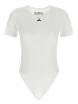 VIVIENNE WESTWOOD Vivienne Westwood Orb Bas Relief Bodysuit White