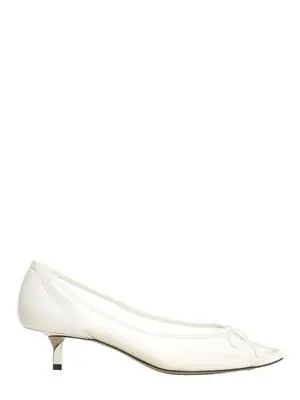 Jacquemus Braided Low-heeled Pumps - White