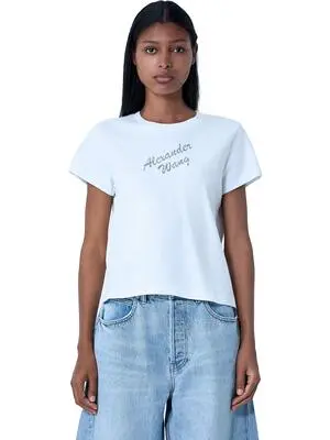 Alexander Wang Logo Motif T-shirt - White