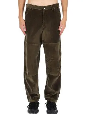 Moncler Ribbed Cotton Trousers - Green