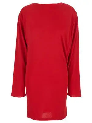 Jacquemus Mistral Viscose Dress - Red