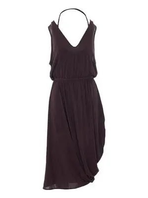 LEMAIRE Lemaire Sleeveless Gathered Halter Neck Dress
