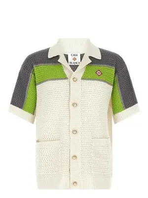 Casablanca Stripe Crochet' Shirt - Multicolor