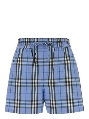 Burberry Checked Poplin Shorts - Multicolor