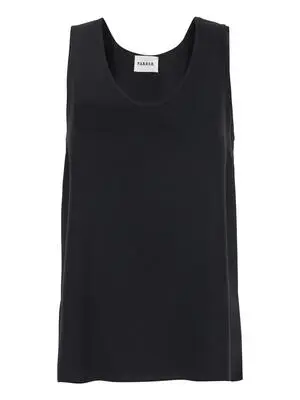 P.A.R.O.S.H P.A.R.O.S.H. Sleeveless Round Neck Tech Fabric Top